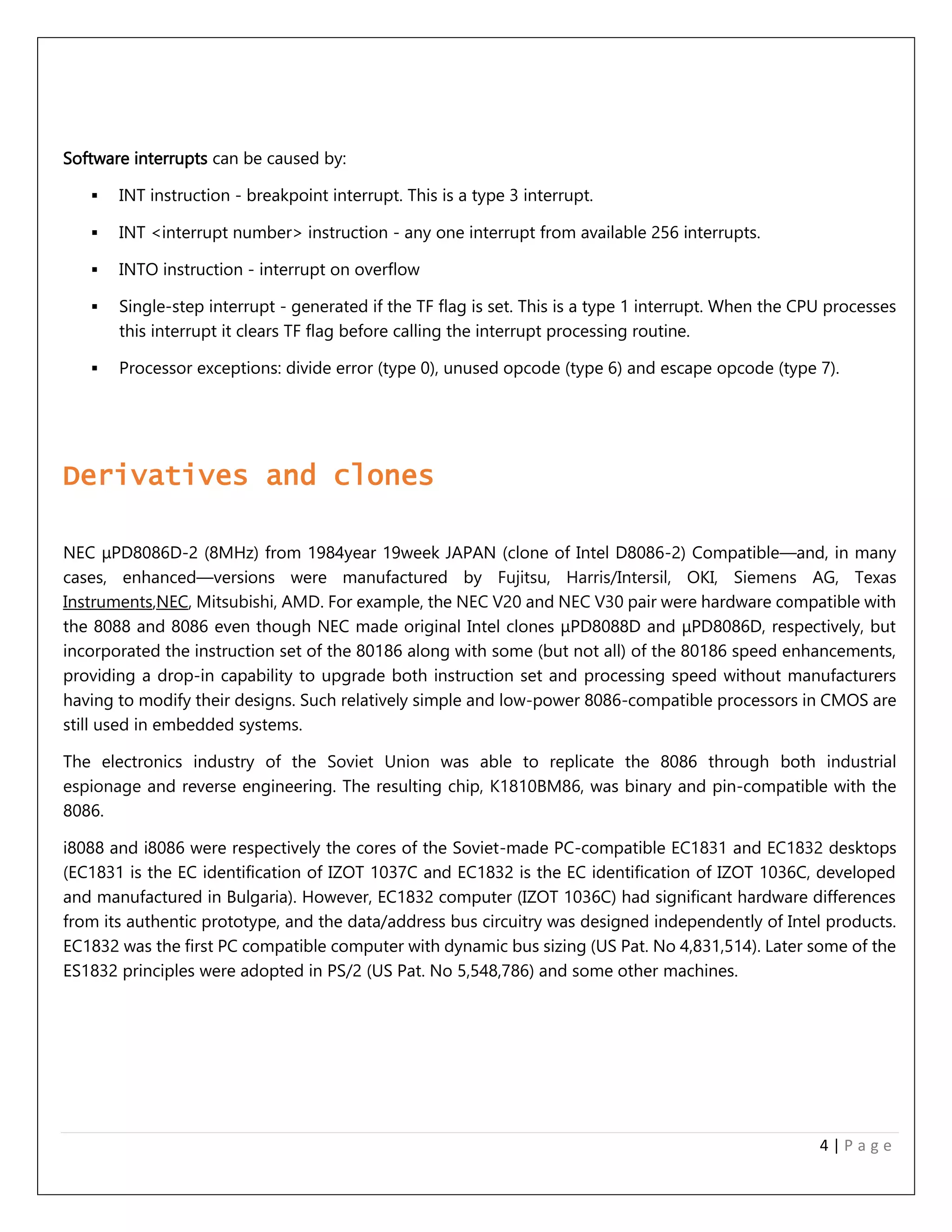 Intel 8086 microprocessor | PDF