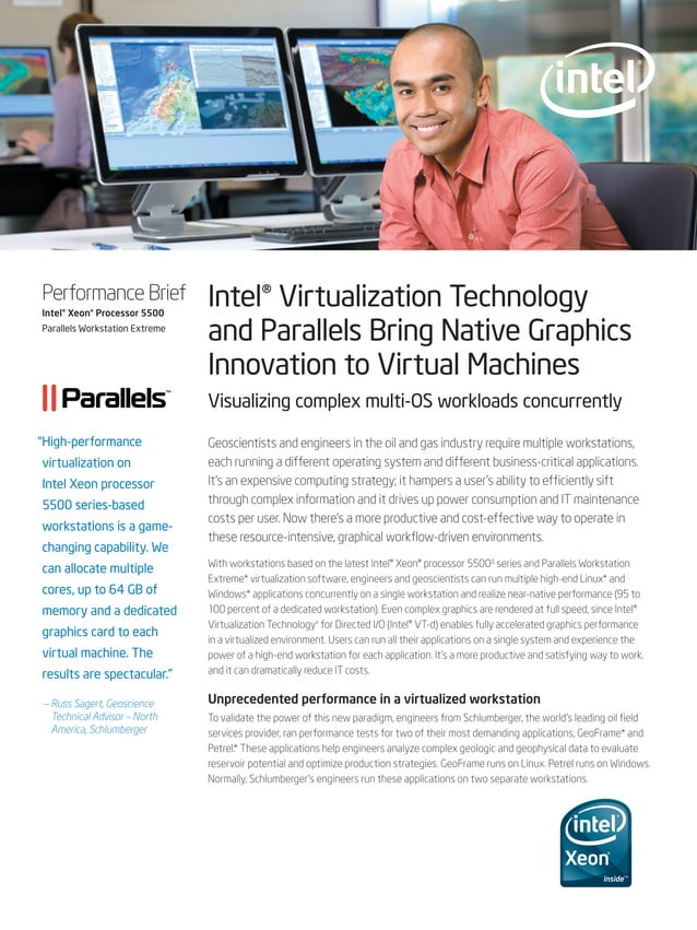 Intel® Virtualization Technology & Parallels Bring Native Graphics ...