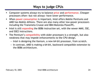 Intel architectuer | PPT