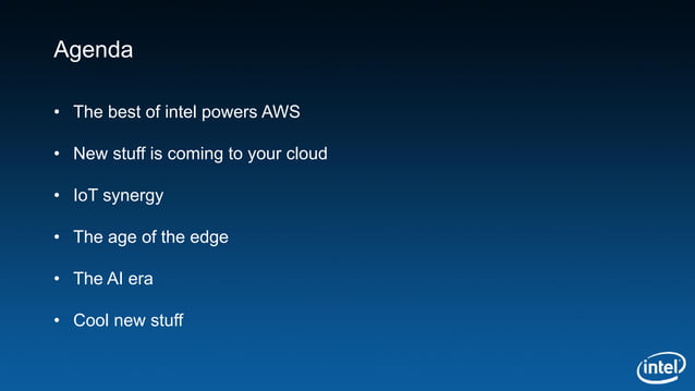Intel and Amazon - Powering your innovation together. | PPTX