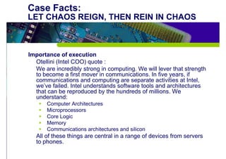 Case Study:Intel Beyond 2003 | PPT