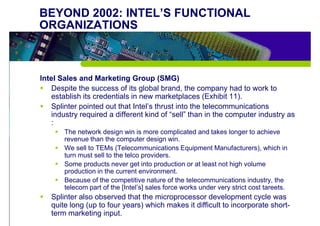Case Study:Intel Beyond 2003 | PDF | Computing | Technology & Computing