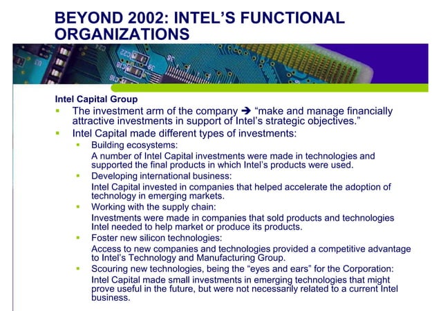 Case Study:Intel Beyond 2003 | PDF | Computing | Technology & Computing