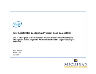 Intel Market Analysis 2009 | PPT