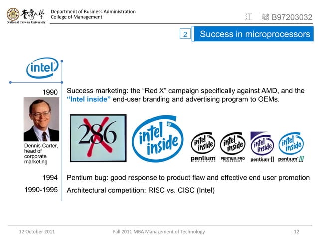Case Study: Intel Corporation 1968-2003 | PDF | Computing | Technology ...