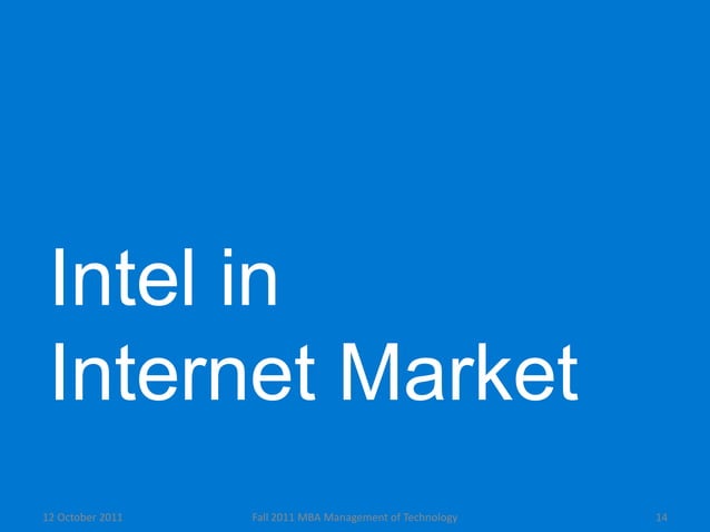 Case Study: Intel Corporation 1968-2003 | PDF | Computing | Technology ...