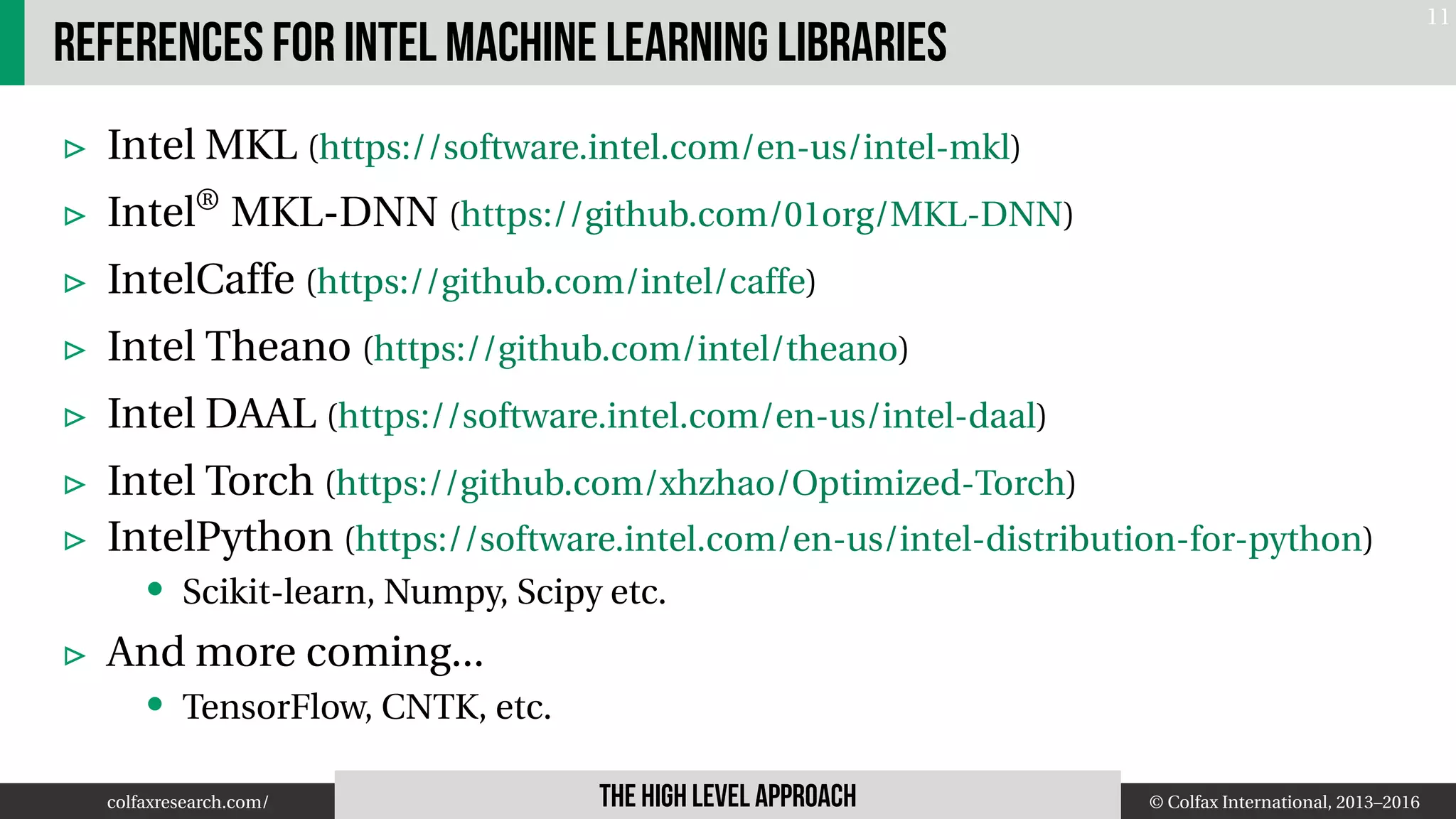 Intel colfax optimizing-machine-learning-workloads | PPT | Free Download Intel colfax optimizing-machine-learning-workloads | PPT | Free Download