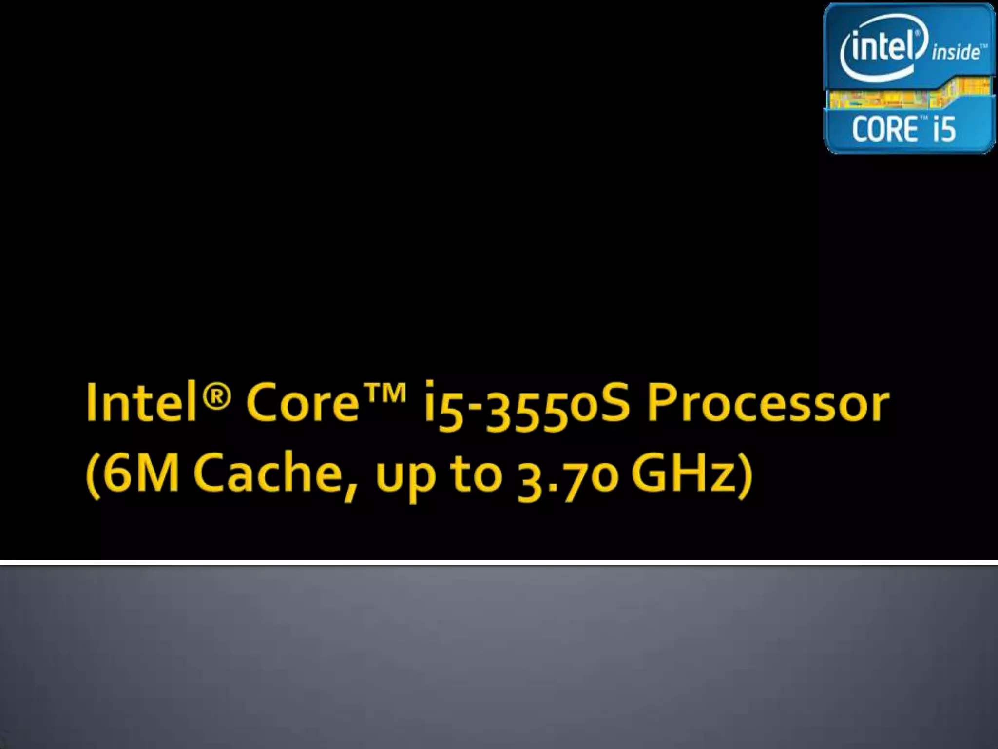 Intel core i5 | PPTX
