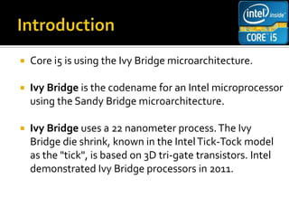 Intel core i5 | PPTX