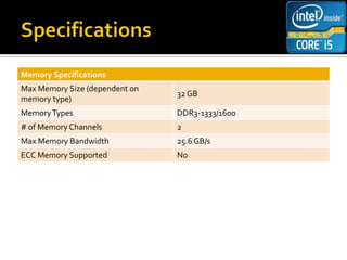 Intel core i5 | PPTX