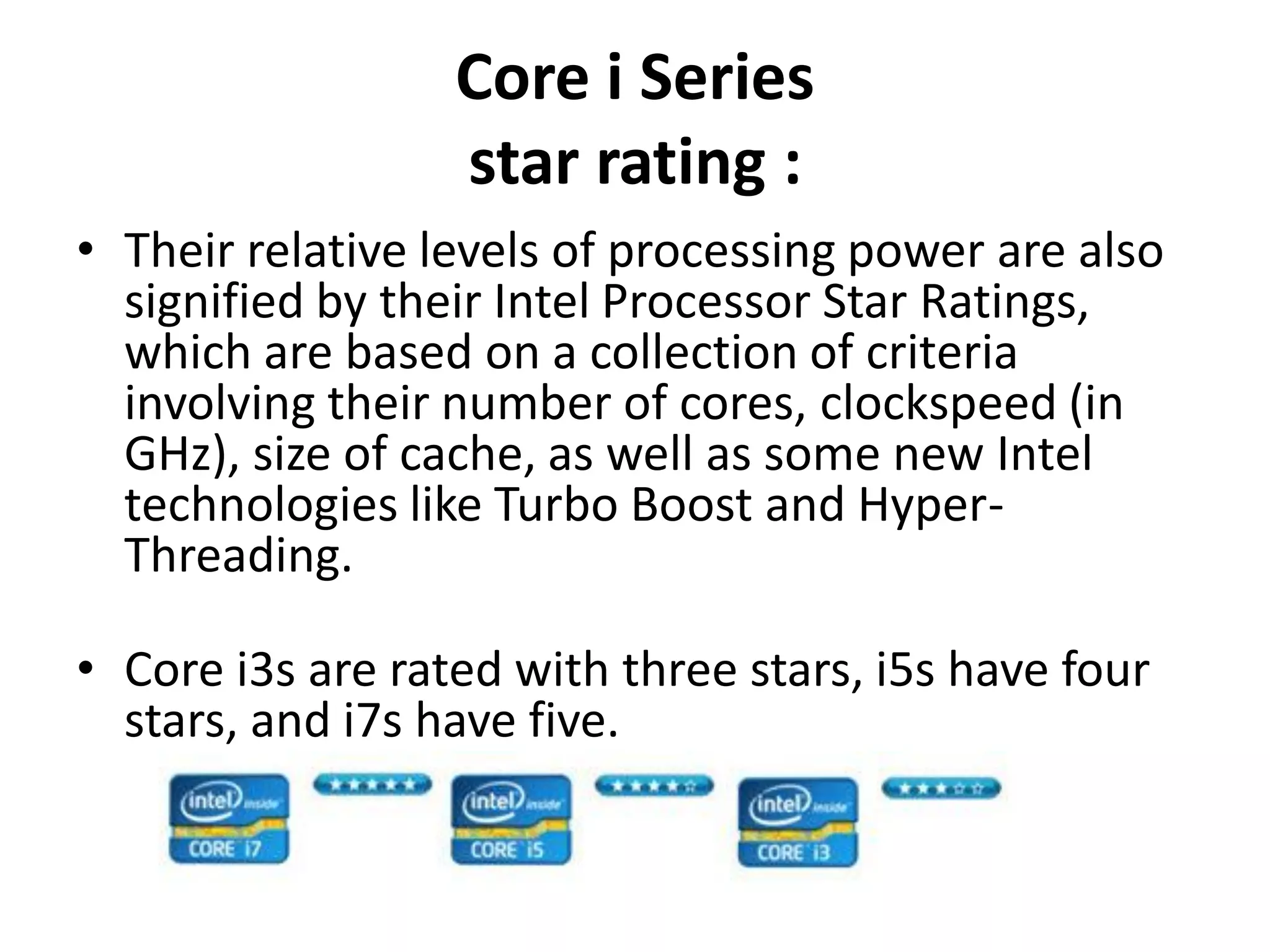Intel core i3, i5, i7 , core2 duo and atom processors | PDF