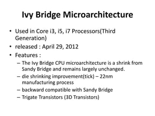Intel core i3, i5, i7 , core2 duo and atom processors | PDF