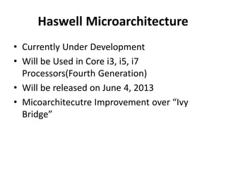 Intel core i3, i5, i7 , core2 duo and atom processors | PDF