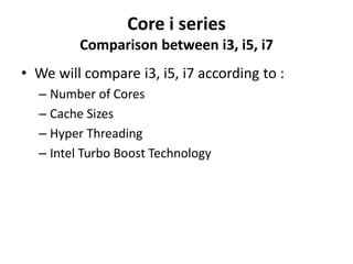 Intel core i3, i5, i7 , core2 duo and atom processors | PDF