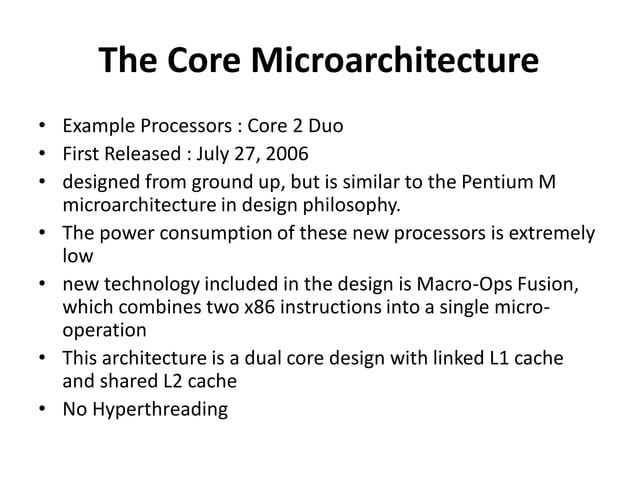 Intel core i3, i5, i7 , core2 duo and atom processors | PDF
