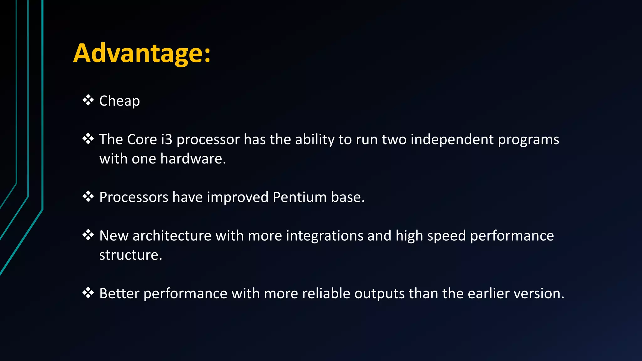 Intel core i3 processor | PPTX