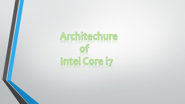Intel core i7 | PPT