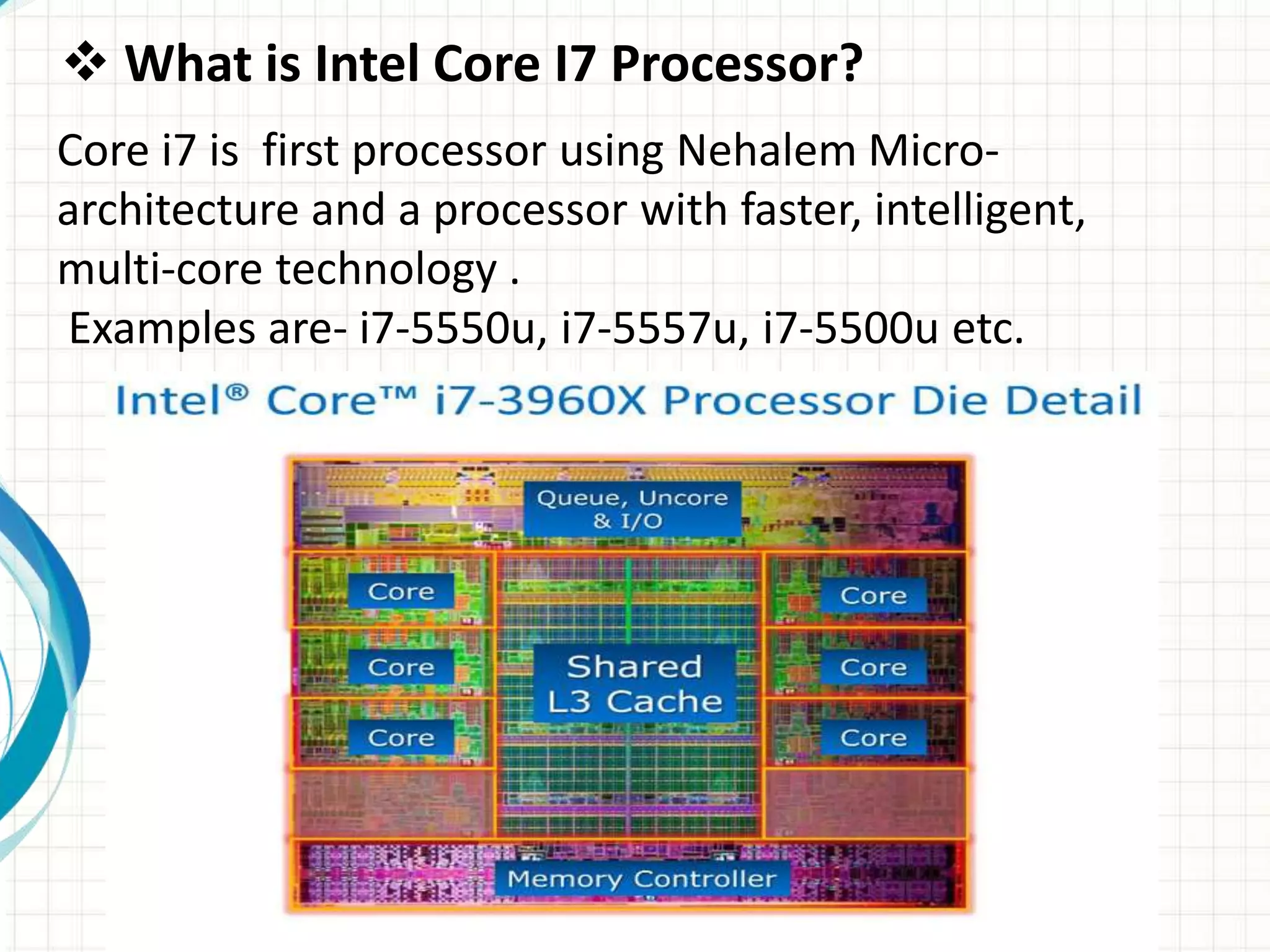 Intel core i7 processor | PPTX