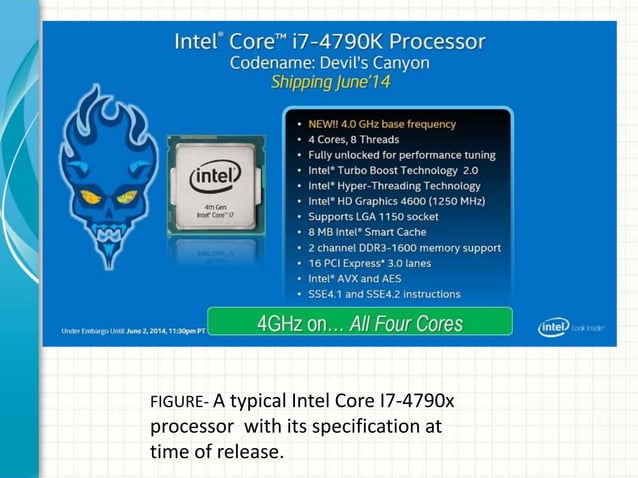 Intel core i7 processor | PPTX | Computing | Technology & Computing