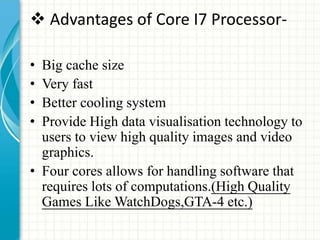 Intel core i7 processor | PPTX