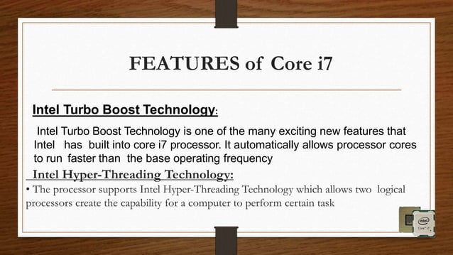 Intel core i7 processors | PPTX | Desktops | Computing
