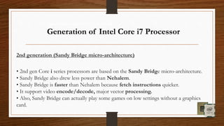 Intel core i7 processors | PPTX