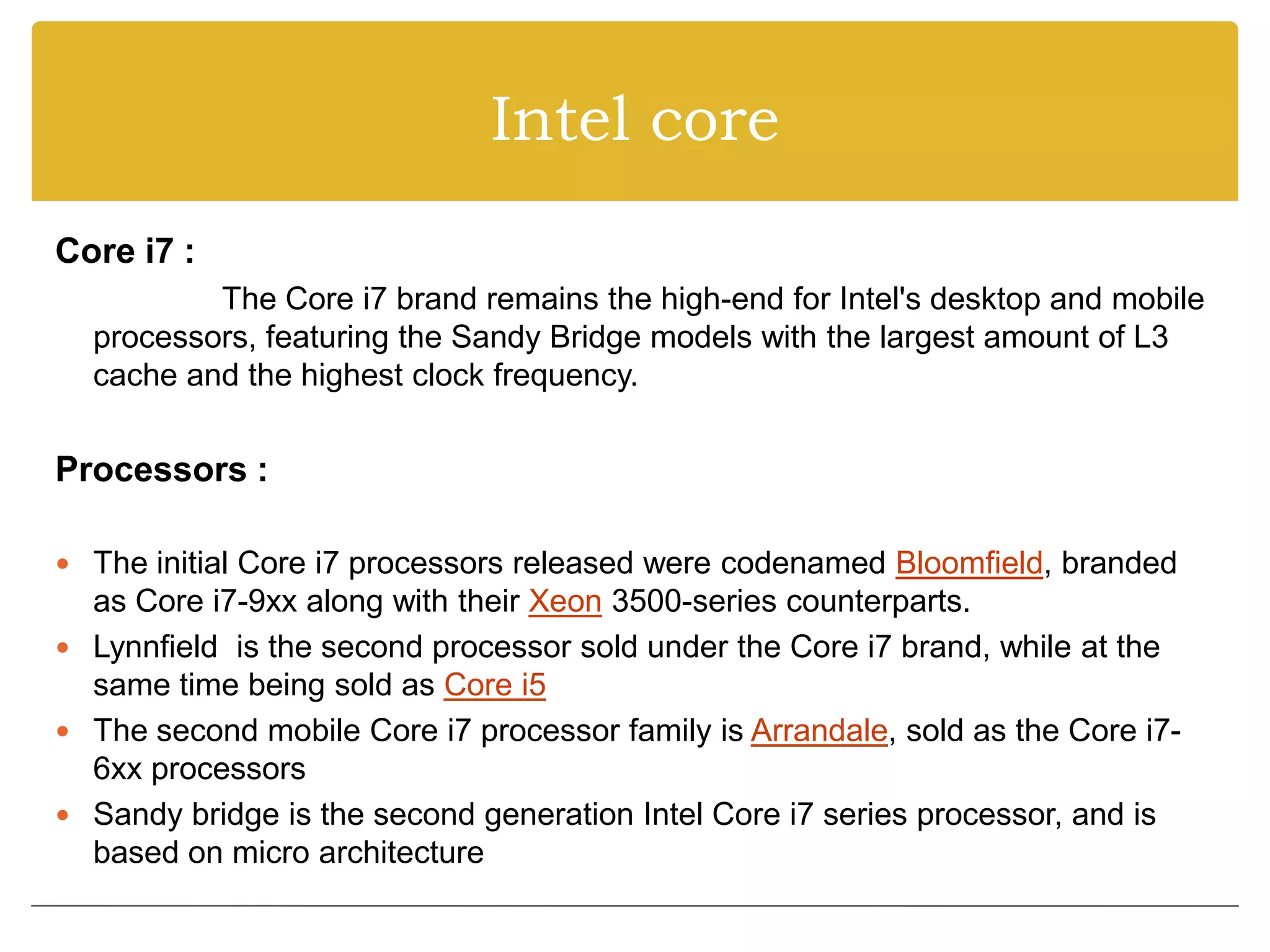 Intel core presentation mnk | PPTX