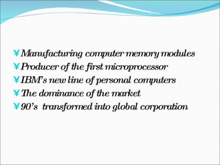 Intel Corporation | PPT | Computing | Technology & Computing