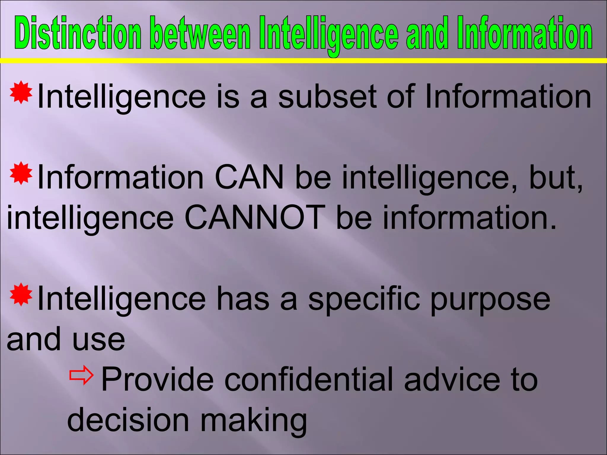Intelligence Cycle | PPT