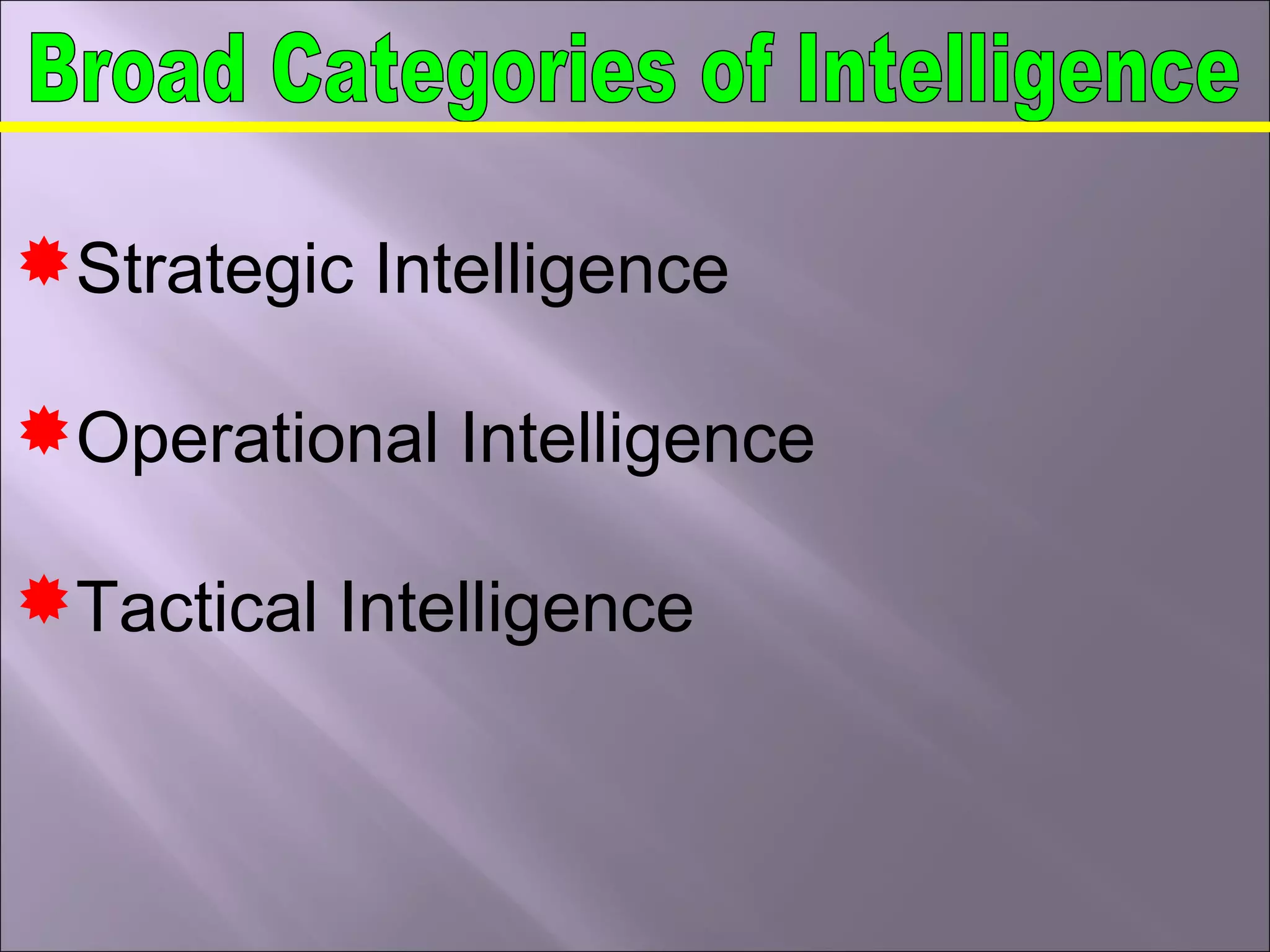 Intelligence Cycle | PPT