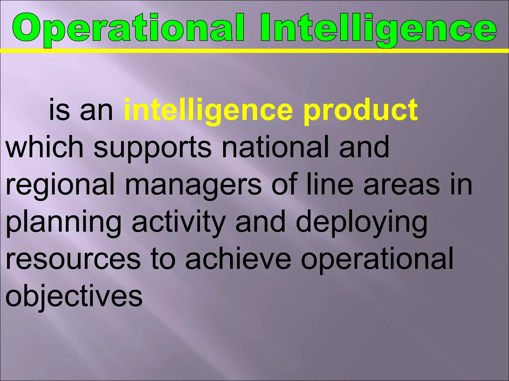 Intelligence Cycle | PPT