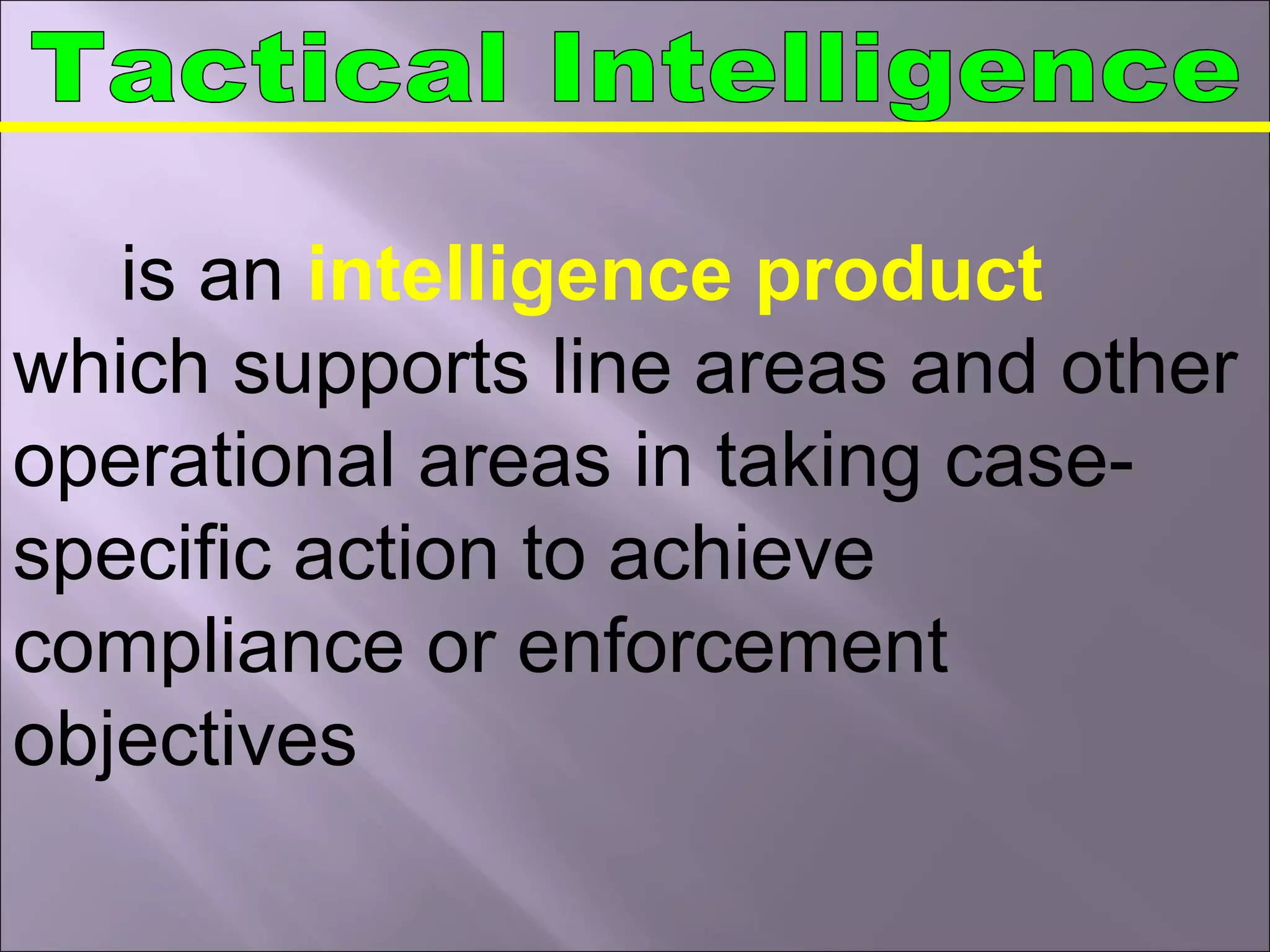 Intelligence Cycle | PPT