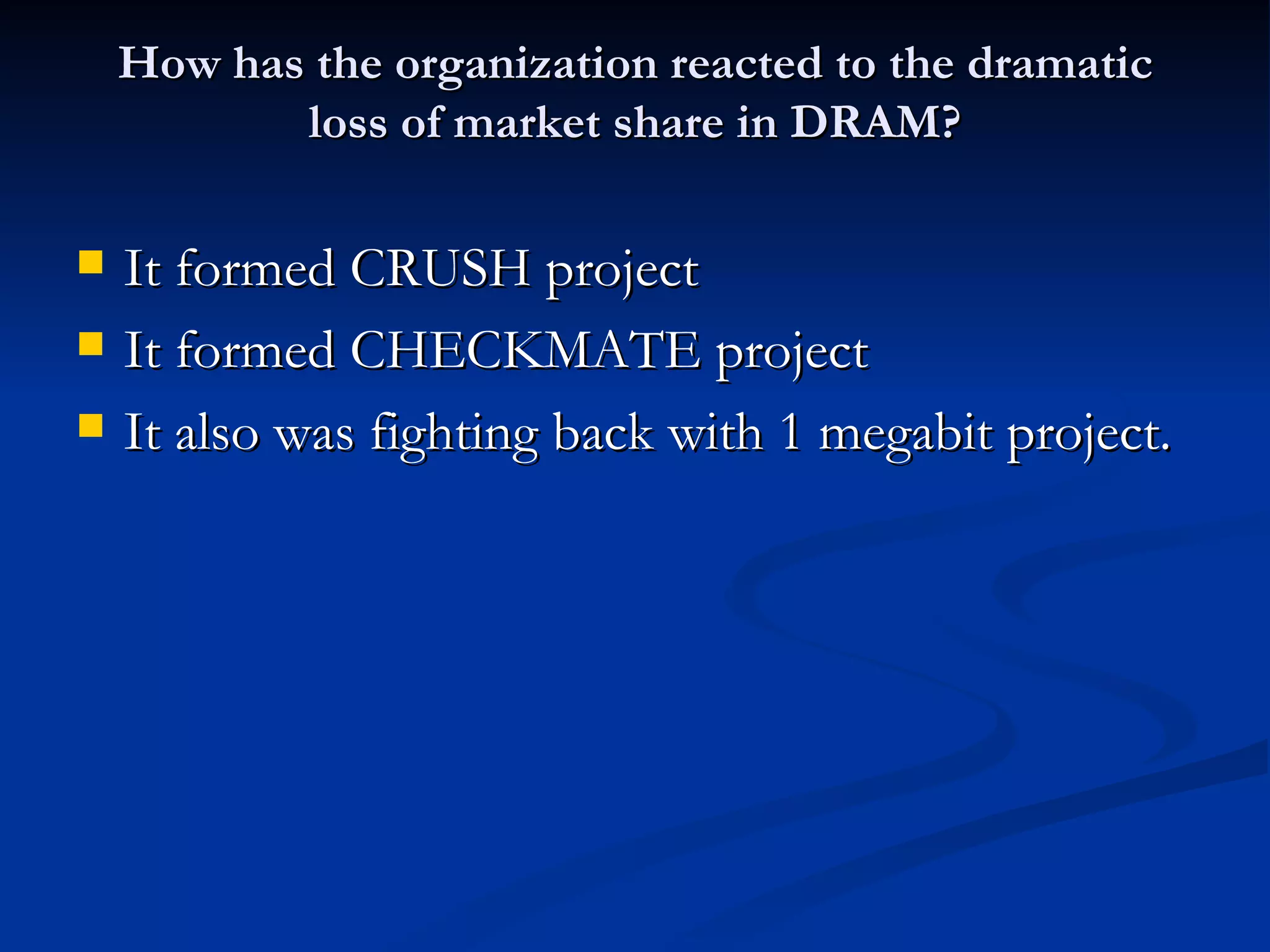 Intel dram case study presentation | PPT