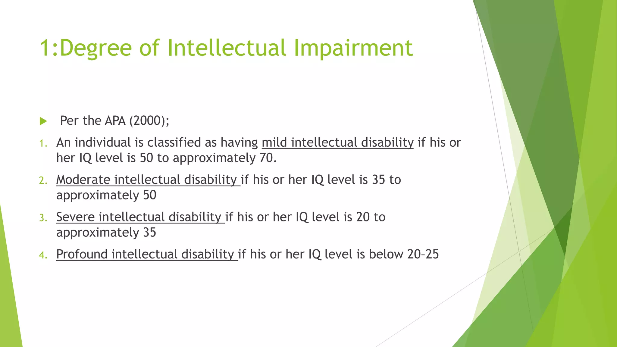 Intelectual disability | PPTX
