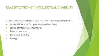 Intelectual disability | PPTX
