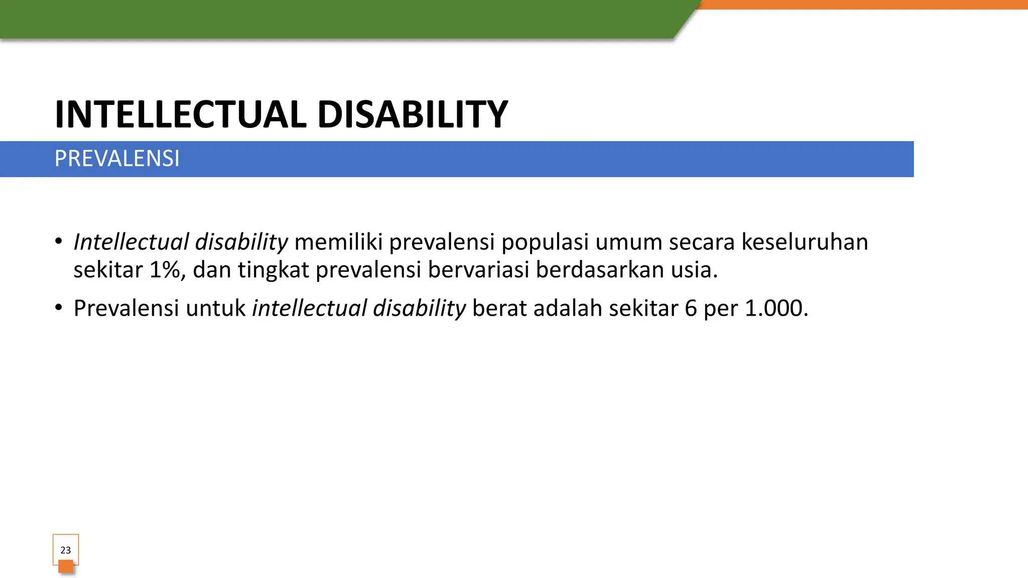 Intellectual Disability Diagnosis, Etiologiy, Treatment Plan | PPTX