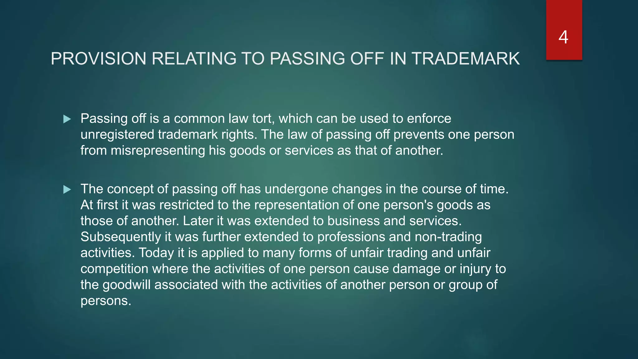 Intelectual property right and Passing Off | PPTX