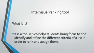 Intel Education for EDT 575 | PPT