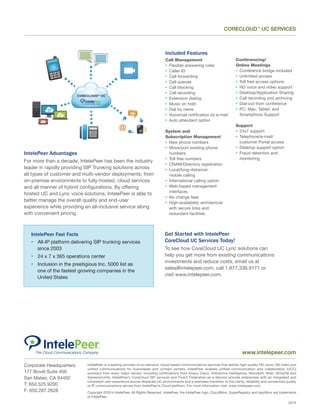 Hosted Lync data sheet | PDF | Web Conferencing | Computer Software and ...