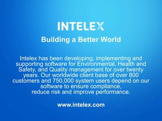 Intelex Corporate Culture | PPT