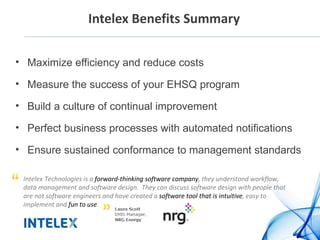 Intelex Overview | PPT