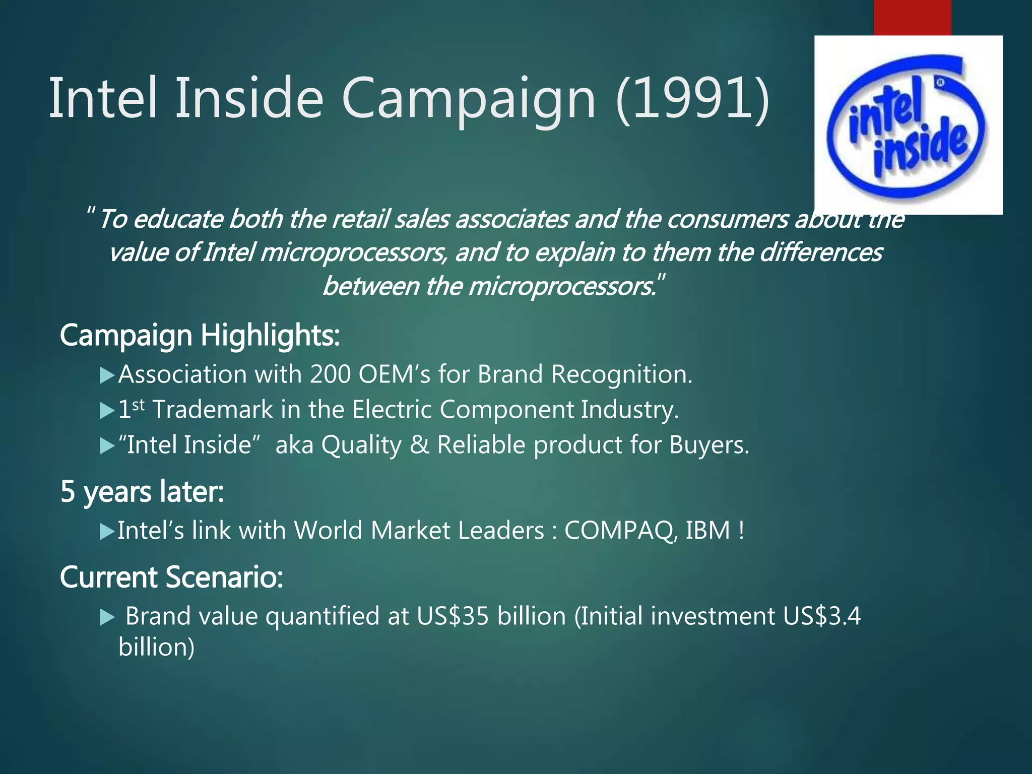 Intel Marketing Strategies | PPTX
