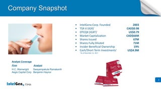 IntelGenx Presentation Apr 2018 | PPT