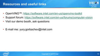 Enabling Cross-platform Deep Learning Applications with Intel OpenVINO™ | PPTX