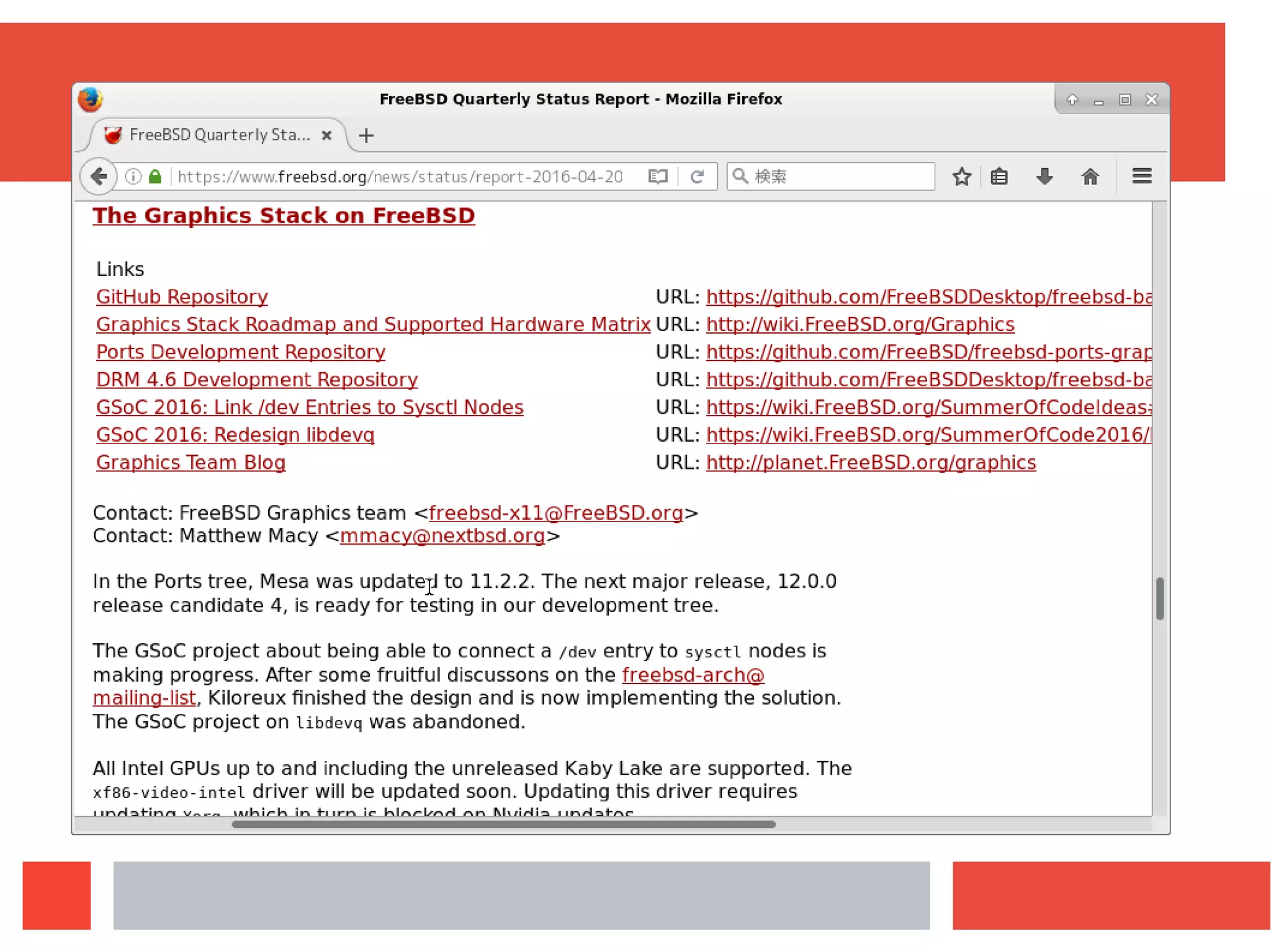 Intel graphics | ODP