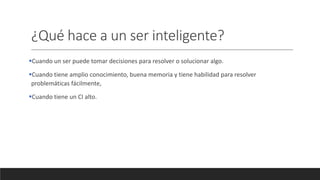 Inteligencia | PPTX