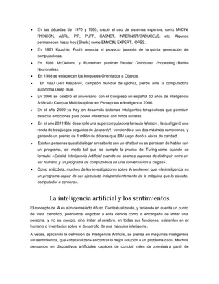 Inteligencia artificial | DOCX