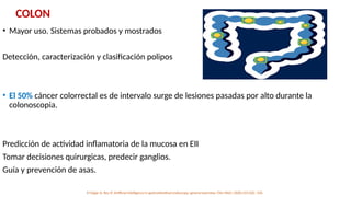 inteligencia artificial en Endoscopia Gastrointestinal | PPTX