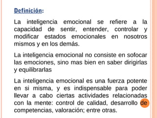 Inteligencia emocional | PPT