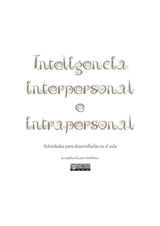 Inteligencia interpersonal e inteligencia intrapersonal | PDF
